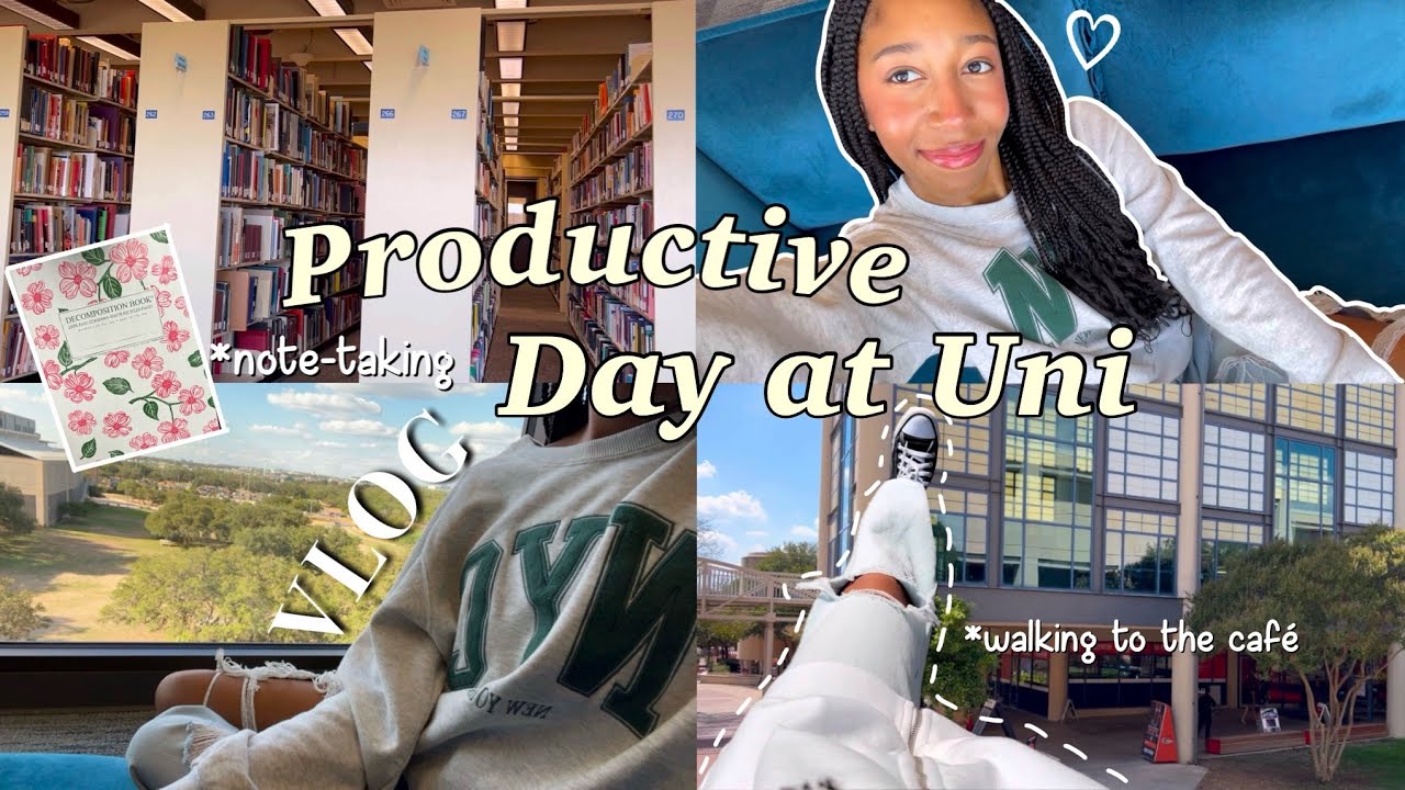 Productive study vlog at uni (living on campus as a student) 🪴 - YouTube