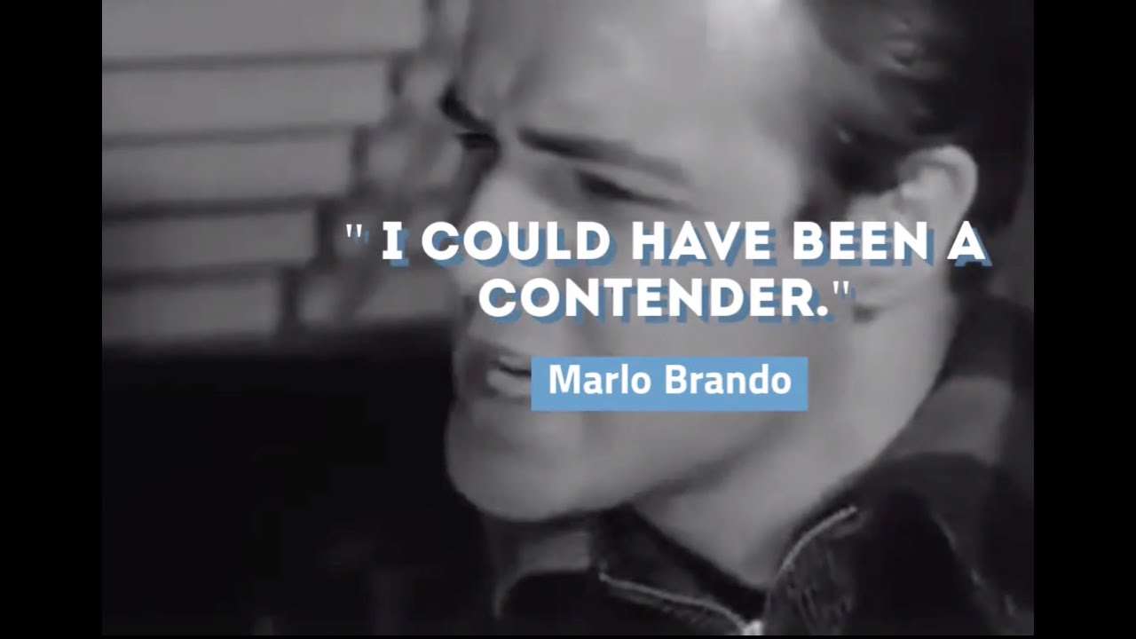 I Could Have Been A Contender - YouTube