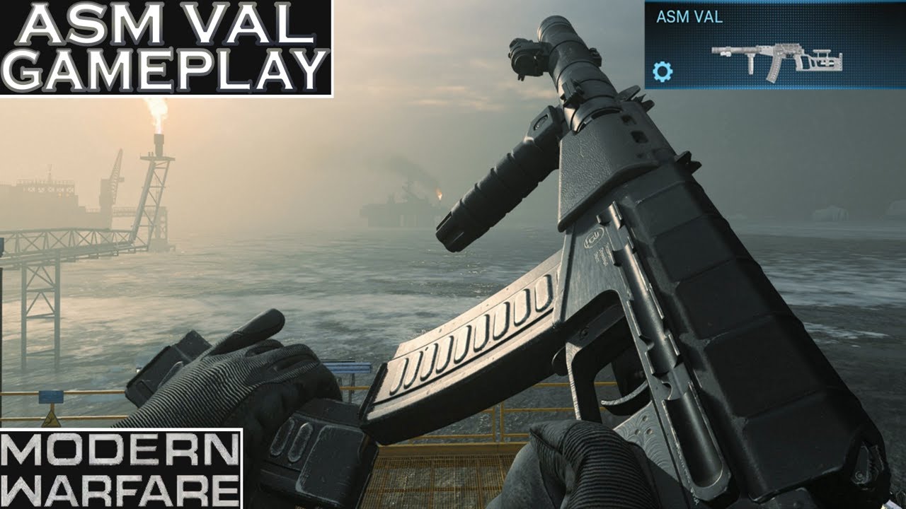 Modern Warfare ASM VAL (AS VAL) Gameplay - YouTube