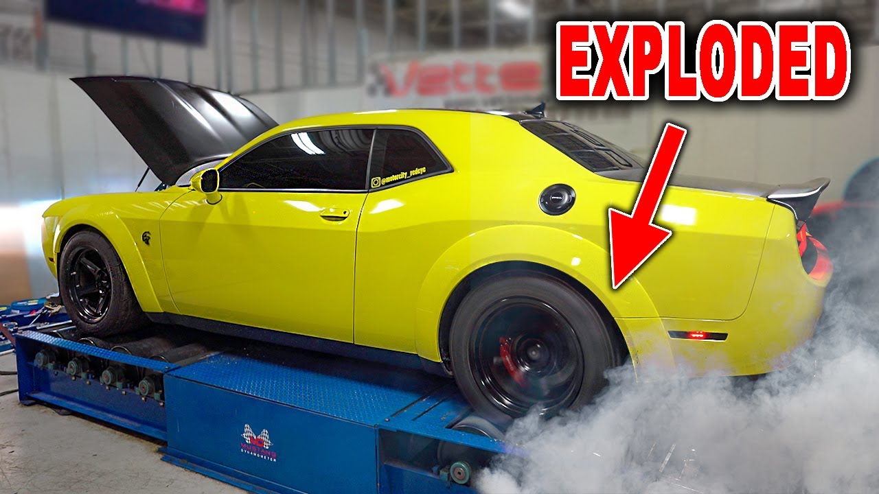 Hellcat Redeye Dyno Pull Gone Extremely Wrong!! - YouTube