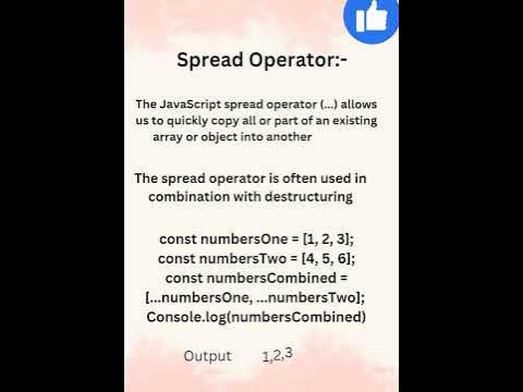 Mostly asked ReactJs interview questions "Spread operator" #shorts #viral #reactjsinterview # ...