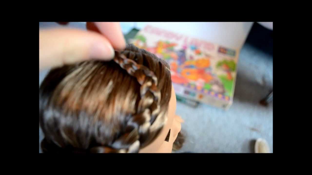 Hunger Games Hairstyle: CATCHING FIRE PRIMROSE BRAID AG Dolls - YouTube