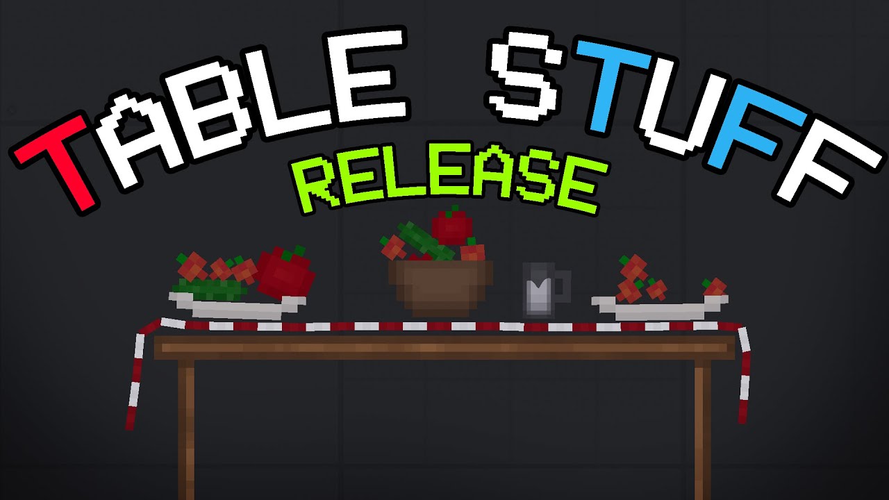 Table Stuff Mod | Bowl, tomato, tablecloth and more - YouTube