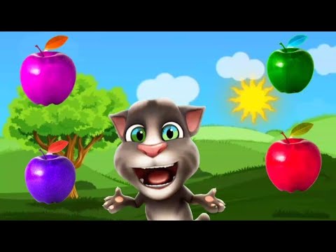🍎tom fruit video| टॉम फल वीडियो| talking tom funny video - YouTube