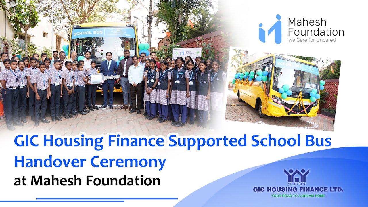 GIC Housing Finance Supported School Bus Handover Ceremony At Mahesh gic-housing-finance-supported-school-bus-handover-ceremony-at-mahesh