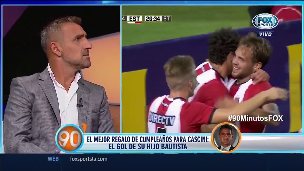Raul Cascini contó como vivió el gol de su hijo en Estudiantes: "Lo ...