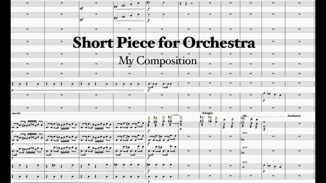 4 minute orchestral piece in 4 hours | My Composition - YouTube