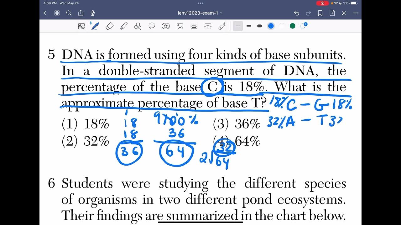Living Environment Regents Review January 2023 Part 1 - A - YouTube