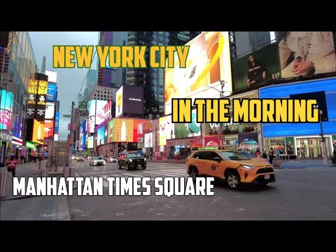 New York Manhattan Times Square In The Morning - YouTube