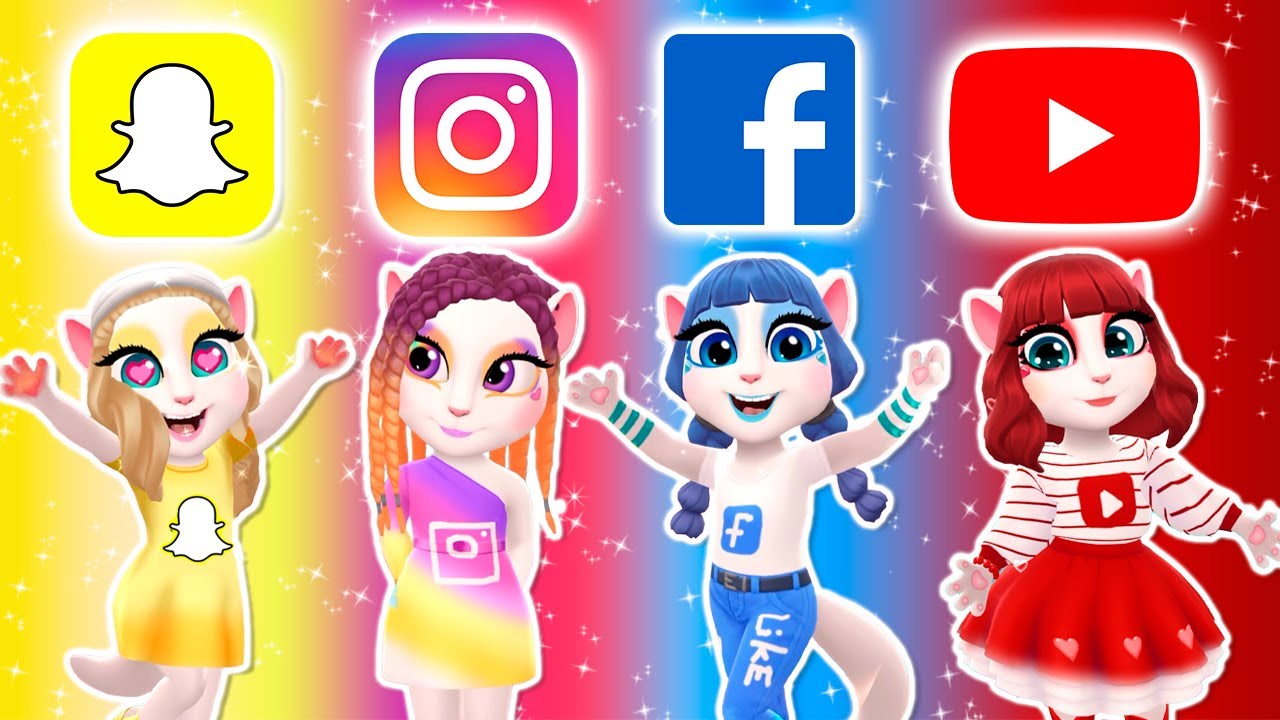 My talking Angela 2 | Social Media | Youtube, SnapChat, Facebook ...