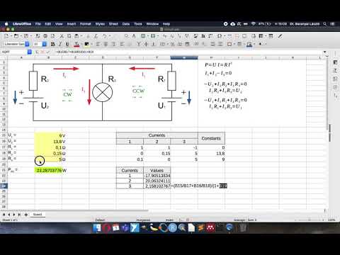 [EN] LibreOffice tips and tricks: electrical engineering calculation - YouTube