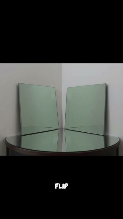 How does math explain why mirrors flip left and right but not up and ...