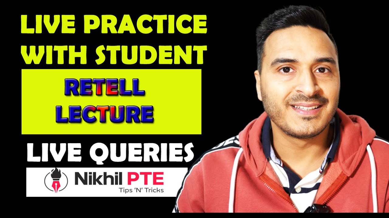 [LIVE] PTE SPEAKING - RETELL LECTURE PRACTICE WITH STUDENT || PTE BY ...