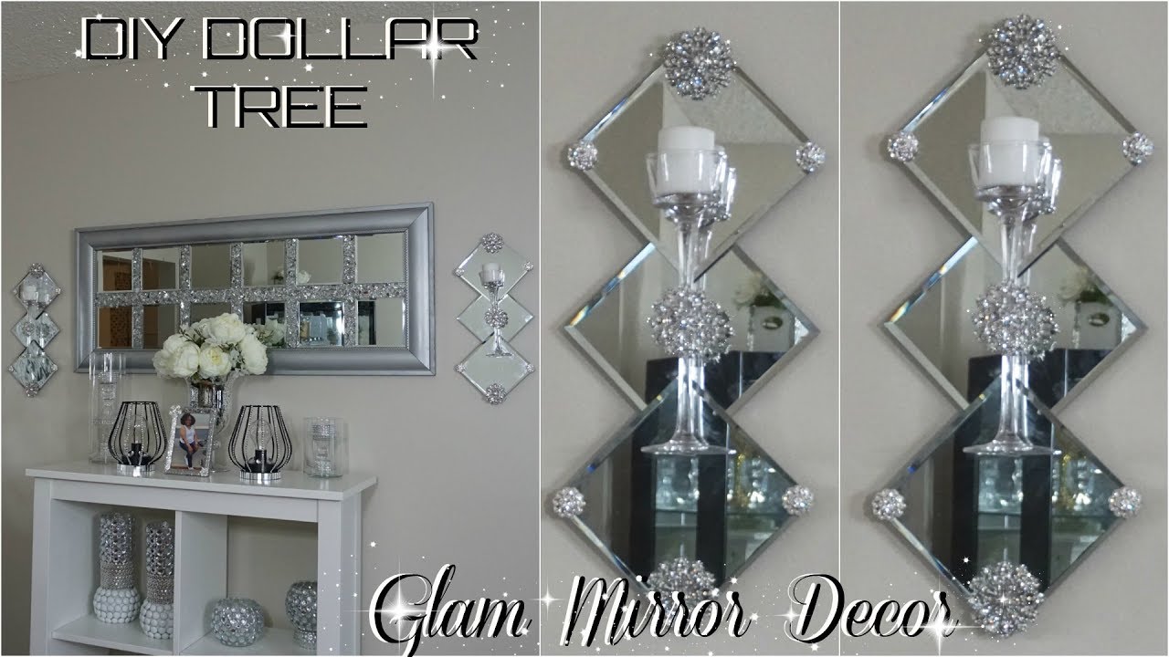 DOLLAR TREE DIY MIRROR DECOR DIY EASY INEXPENSIVE GLAM HOME DECOR DOLLAR TREE DIY MIRROR DECOR DIY EASY INEXPENSIVE GLAM HOME DECOR