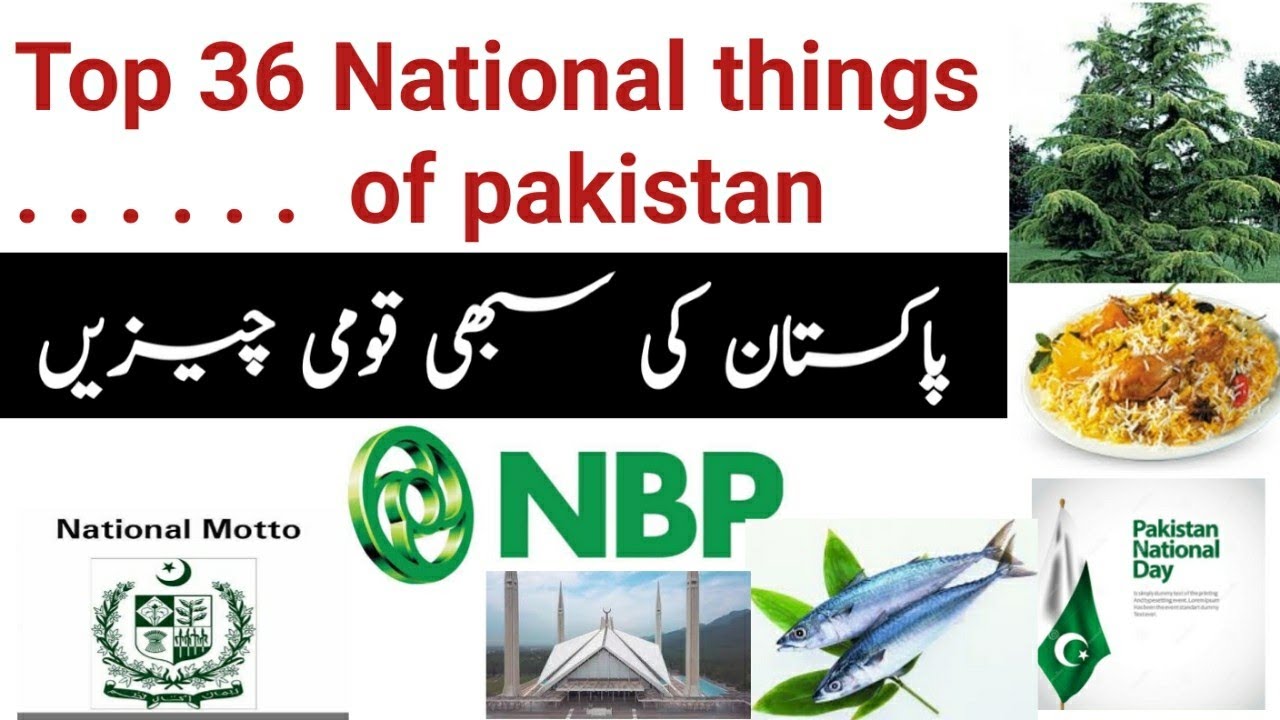 National things of pakistan || Most repeated general knowledge - YouTube