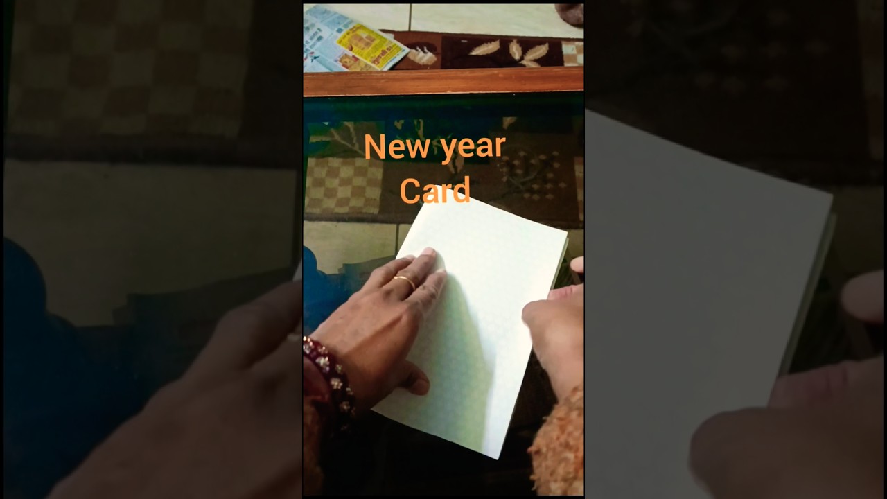very easy new year card#easy #design #craft #newyearcard2026 # ...