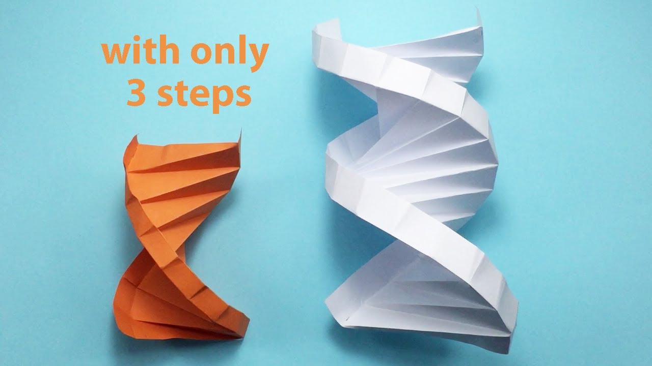 ORIGAMI DNA ️ origami easy but cool ️ anyone can do it - YouTube