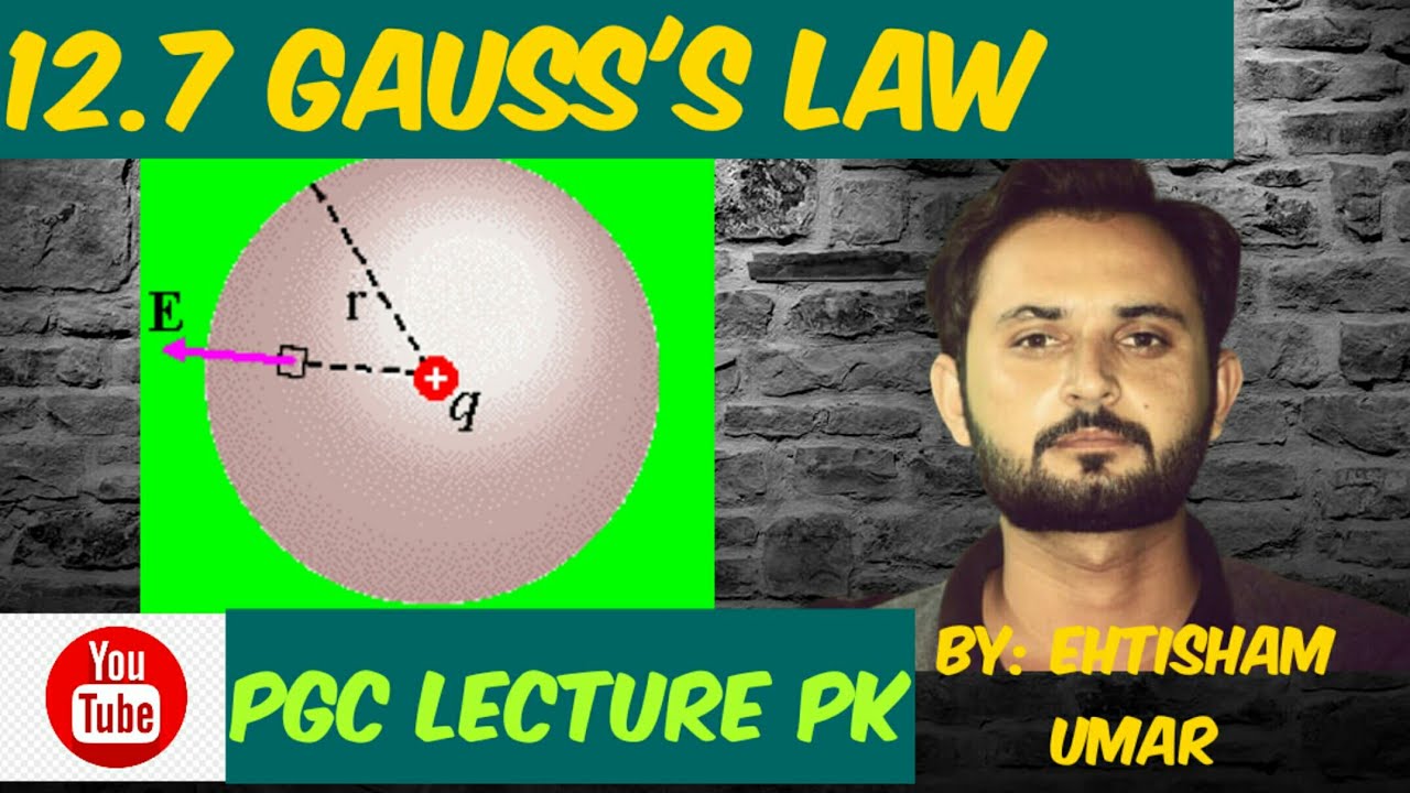 12.7 Gauss's Law | PGC Lecture Pk - YouTube