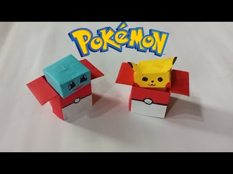 tutorial for making origami pokemon boxes - origami pokemon boxes ...