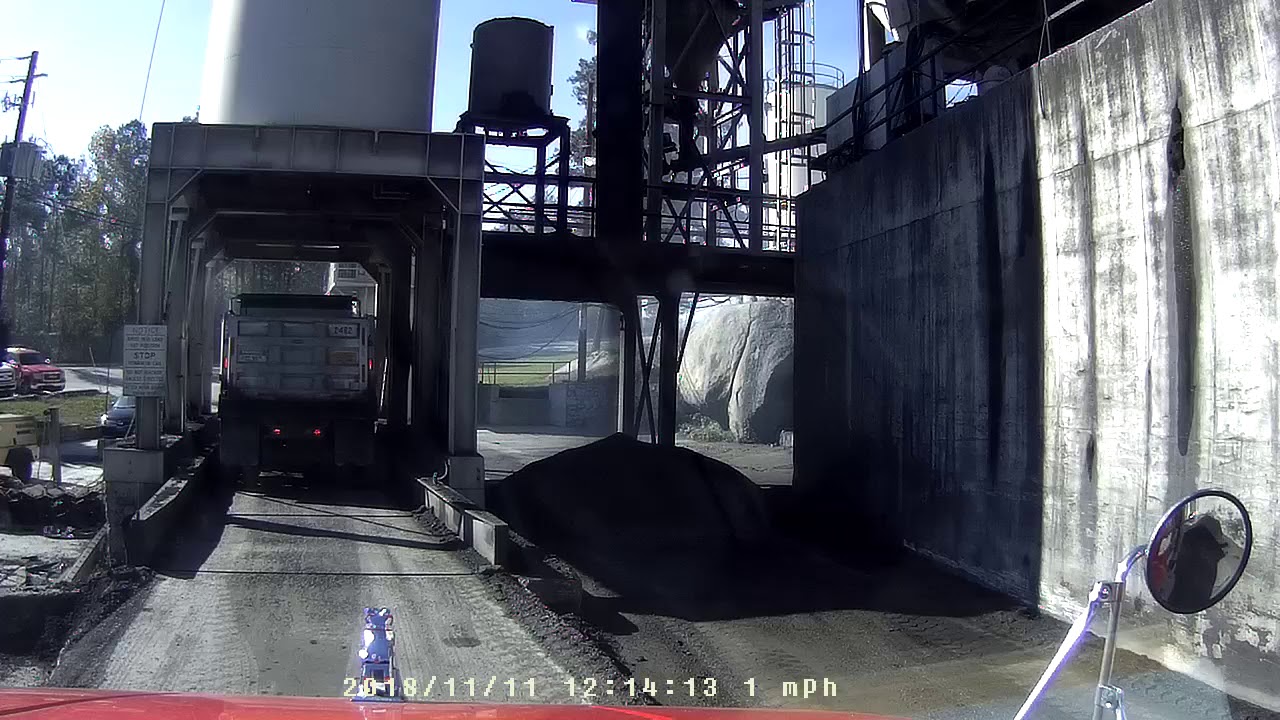 Asphalt catches fire from plant - YouTube