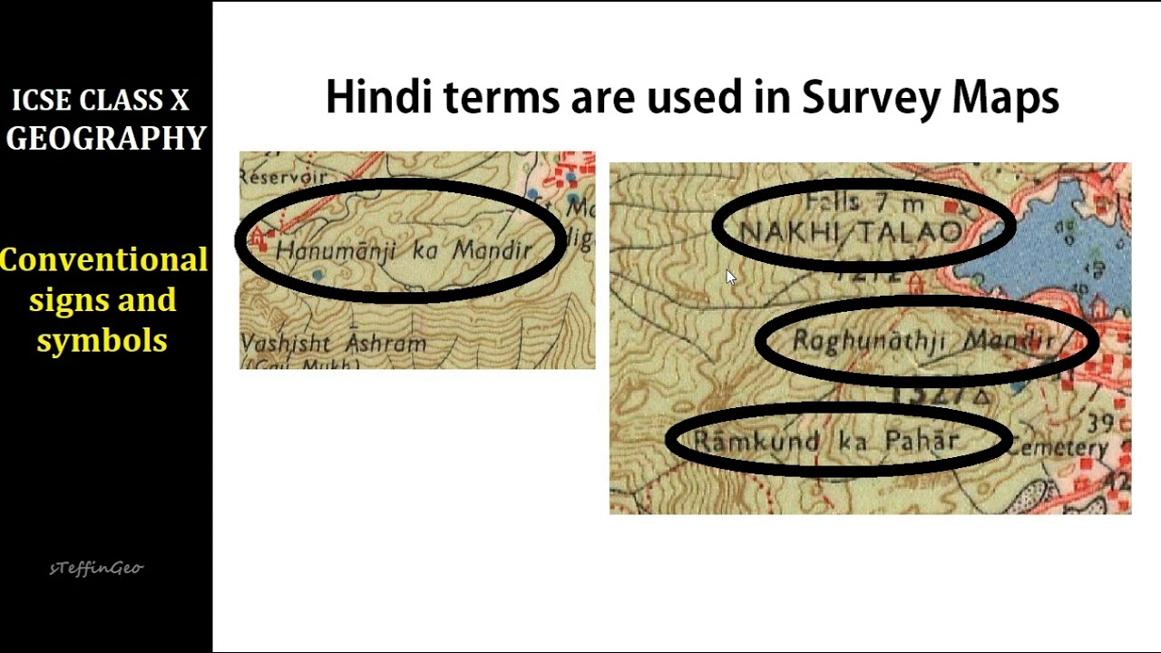 Conventional Signs and Symbols ICSE Class 10 Geography - YouTube