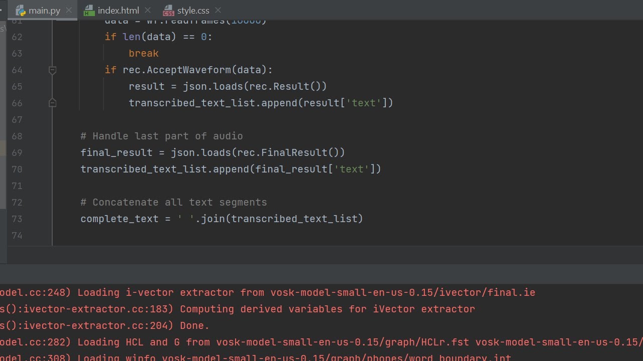 Offline audio transcription and Speech Recognition in Python FYP or ...