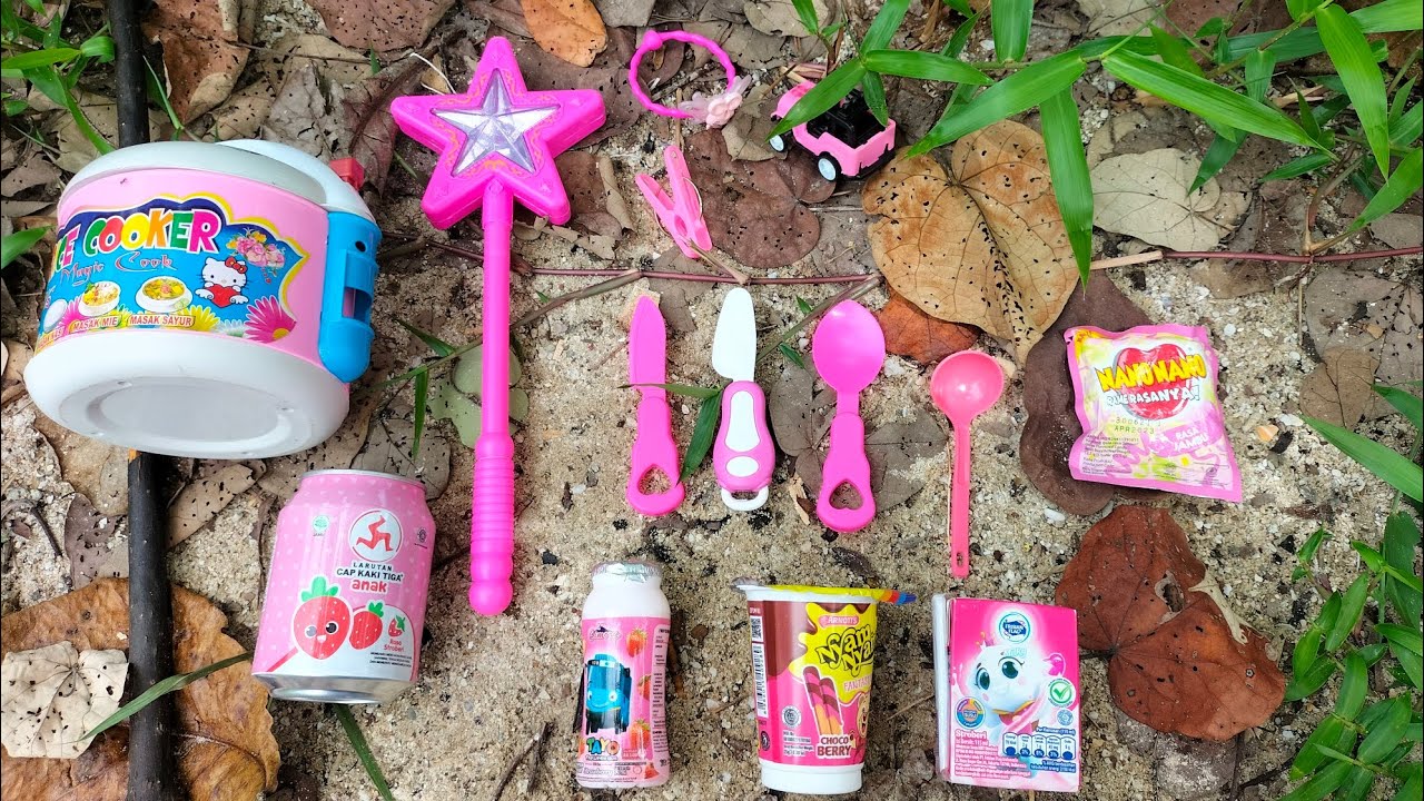 Hunting Tongkat ibu peri, mainan pink, jajanan pink, minuman pink ...