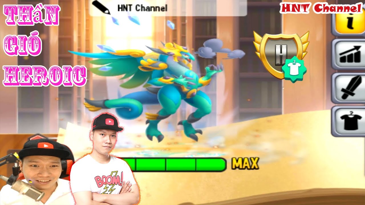 Dragon City Fan High Typhoon Dragon Thần Gió Anh Hùng Dragon Mới Nông ...