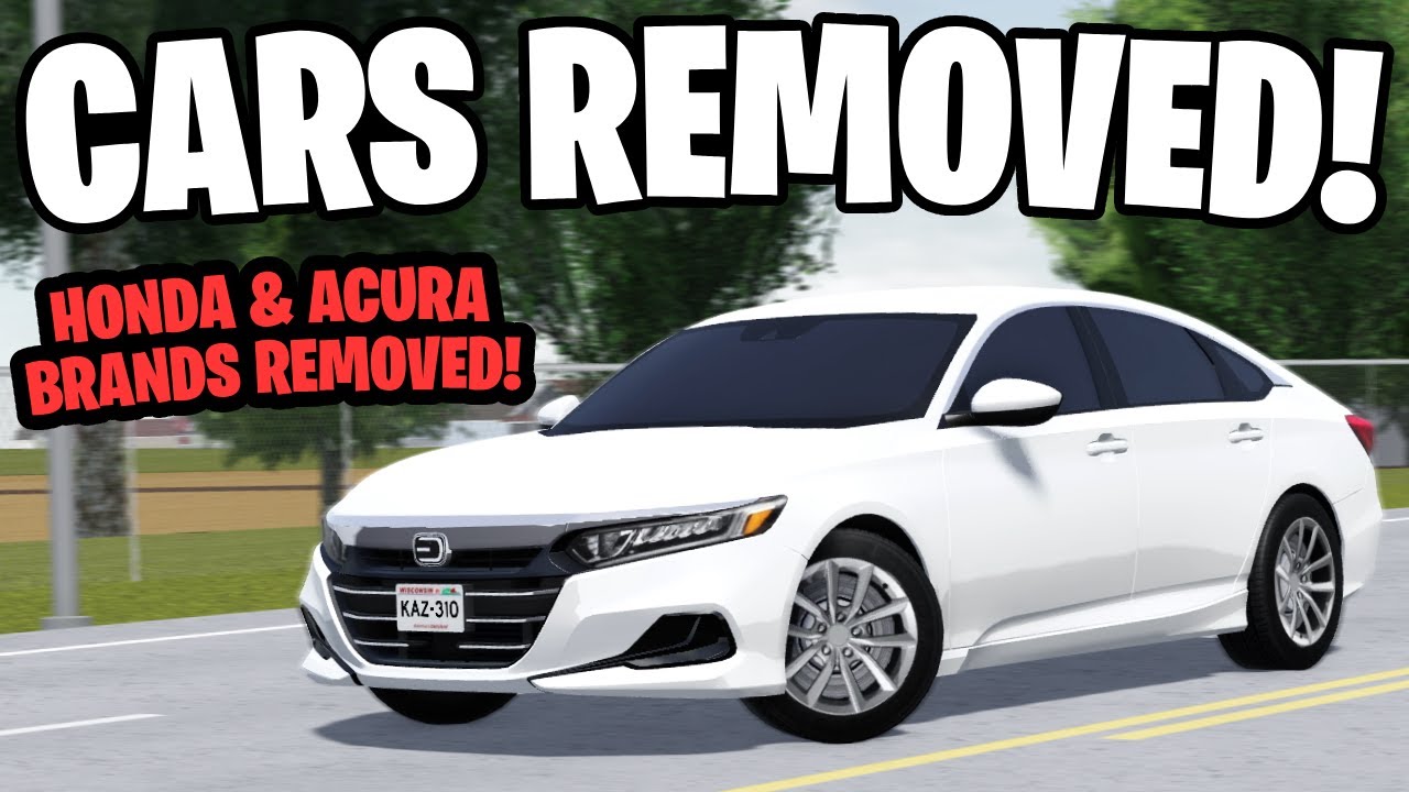 HONDA & ACURA CAR BRANDS REMOVED IN GREENVILLE! - Roblox Greenville ...