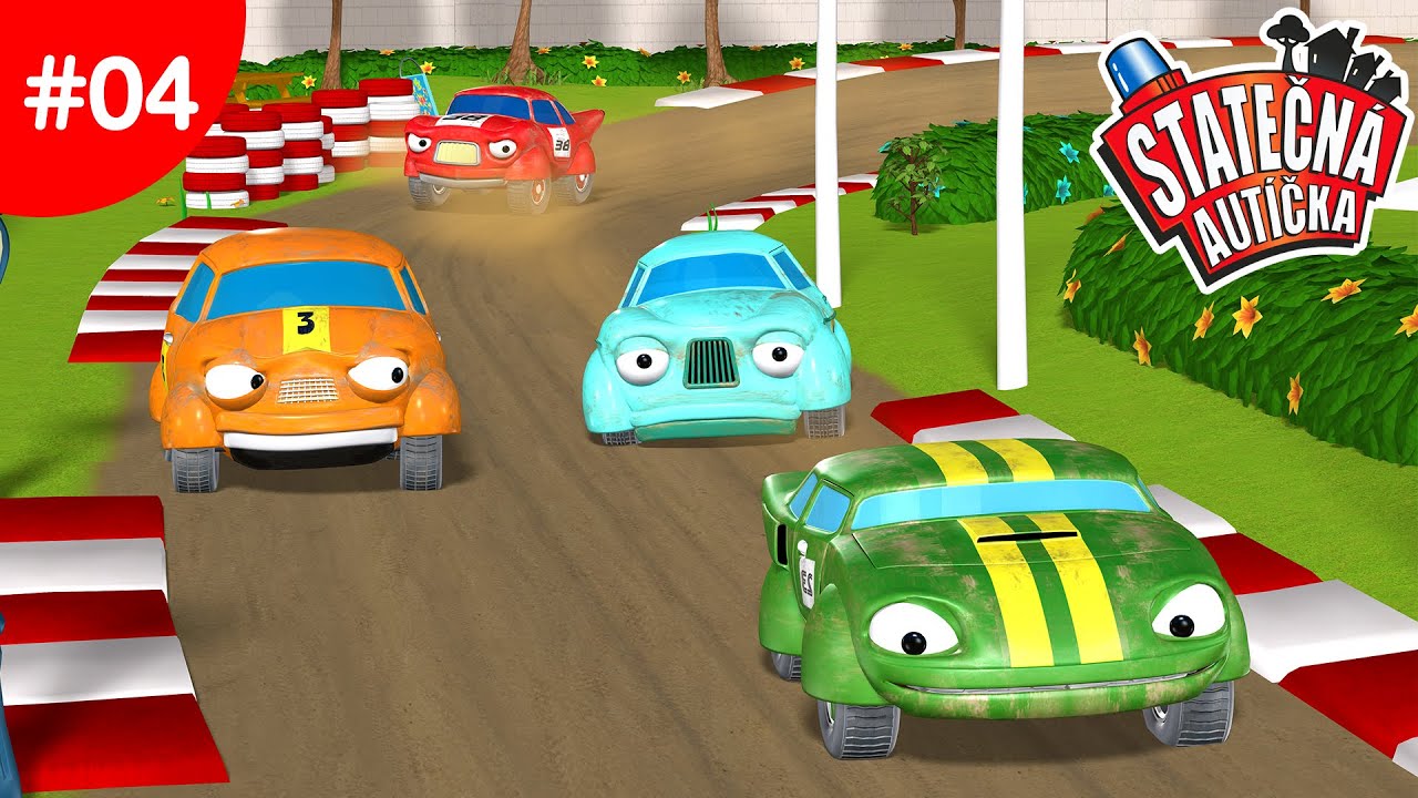 Statečná autíčka - Závod | Kreslené pro Děti | Animované pro Děti - YouTube