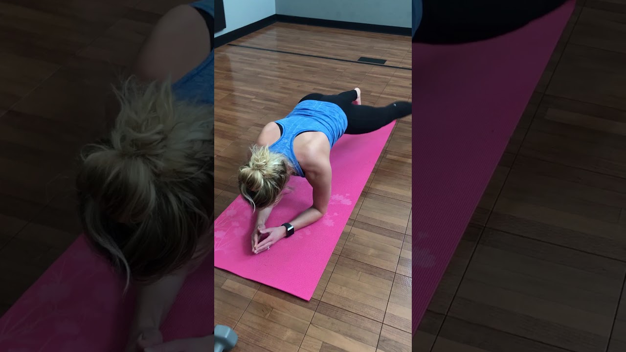 Plank, plank side touches, knee touches - YouTube