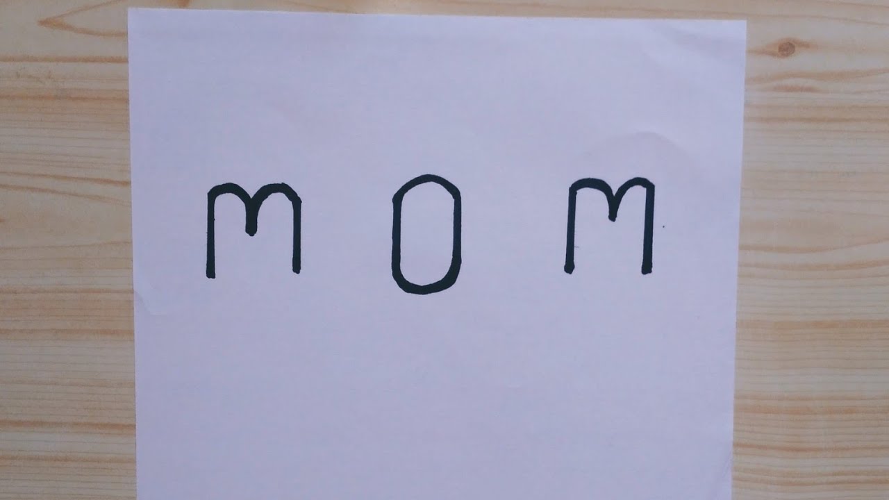 how to turn letters into cartoon | very simple drawing | love of a mom ...