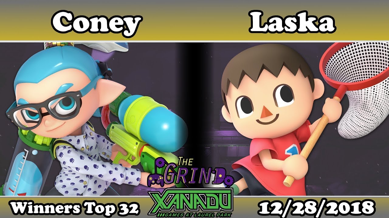 The Grind 57 Coney (Inkling) vs Laska (Villager) Winners Top 32 - YouTube