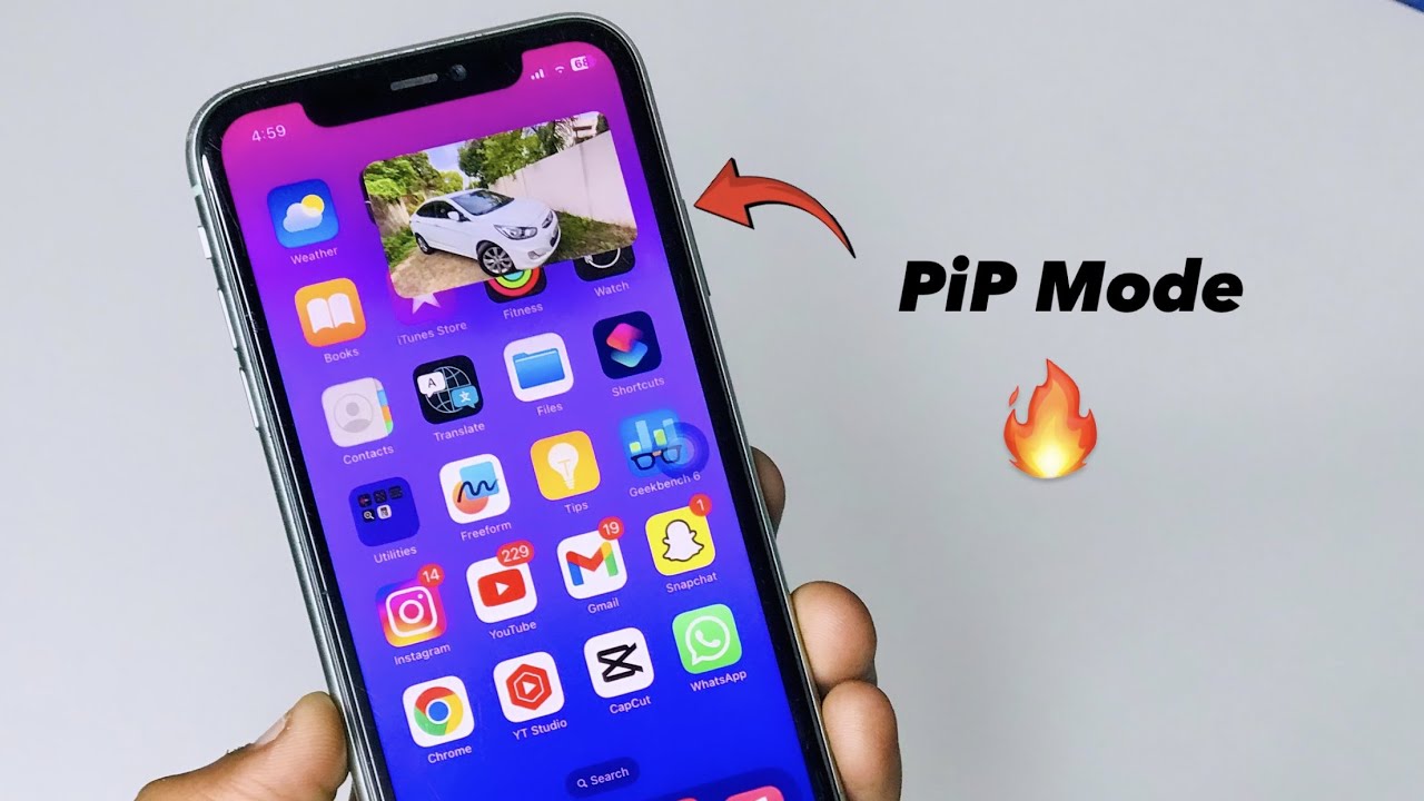 How to enable PiP mode on iPhone || pip mode in iPhone iOS17🤞🏻 - YouTube