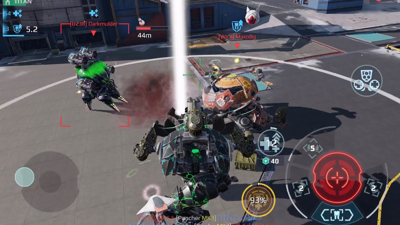 Abyss fight against [Wick] duo and game physics — War Robots - YouTube