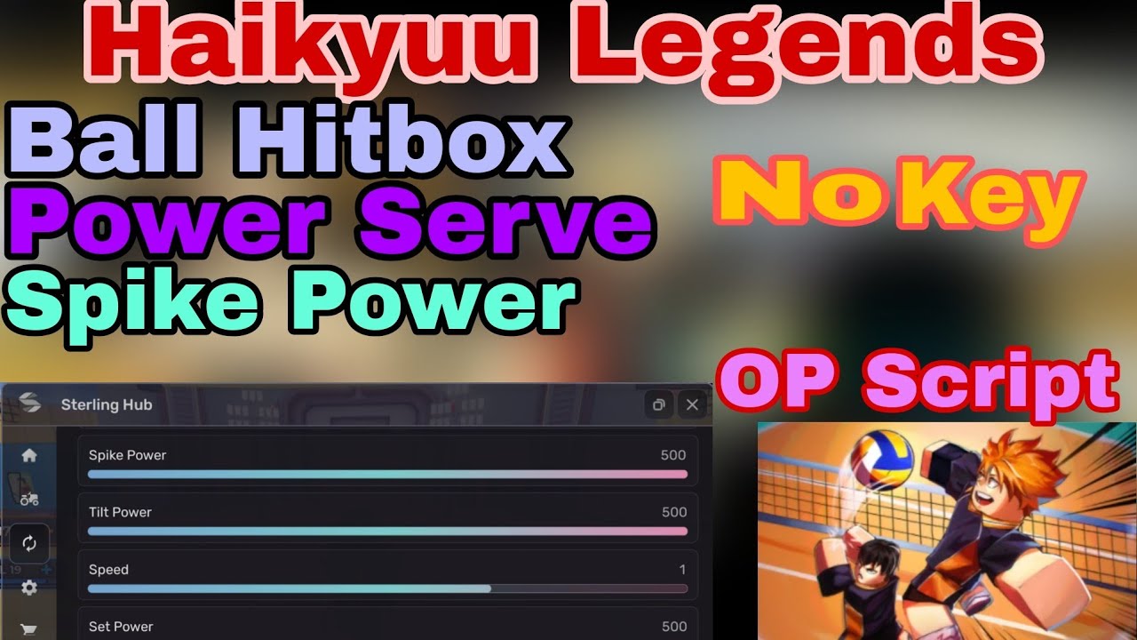 ROBLOX : Haikyuu Legends | Ball Hitbox | Power Spike | Server Power ...