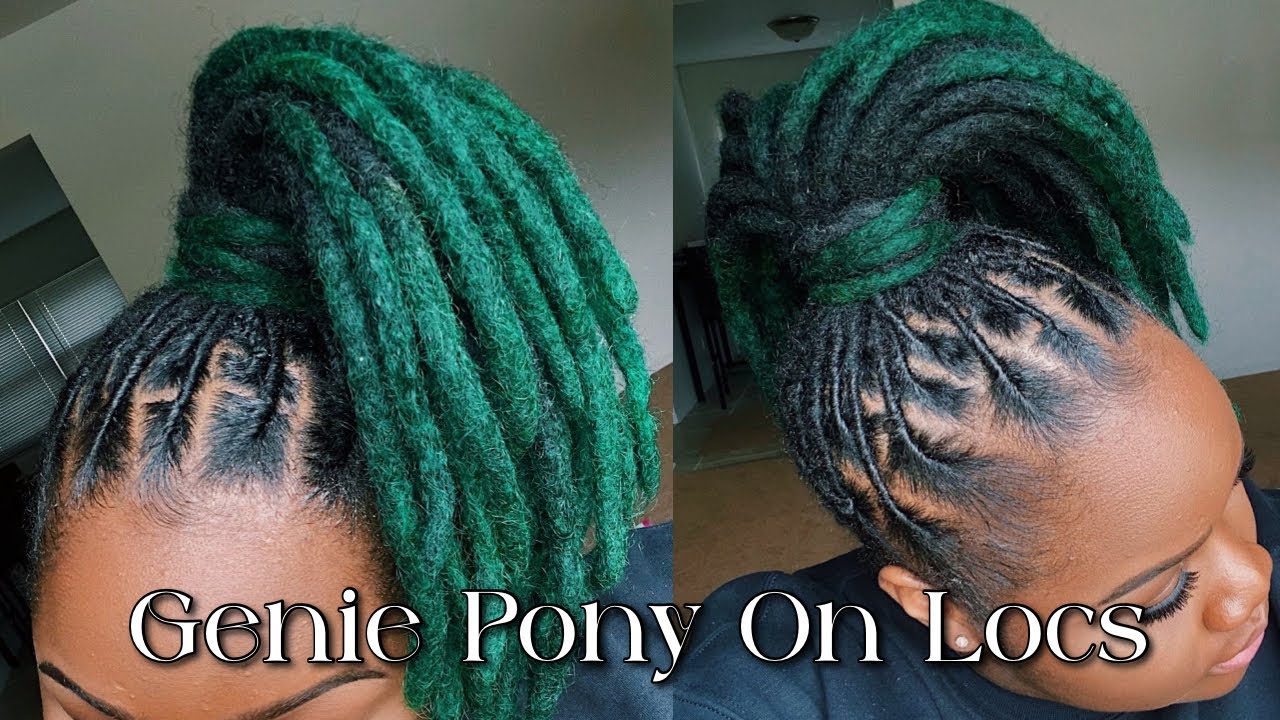 LOC TUTORIAL: Retwist & Style | Genie Ponytail On Locs ...