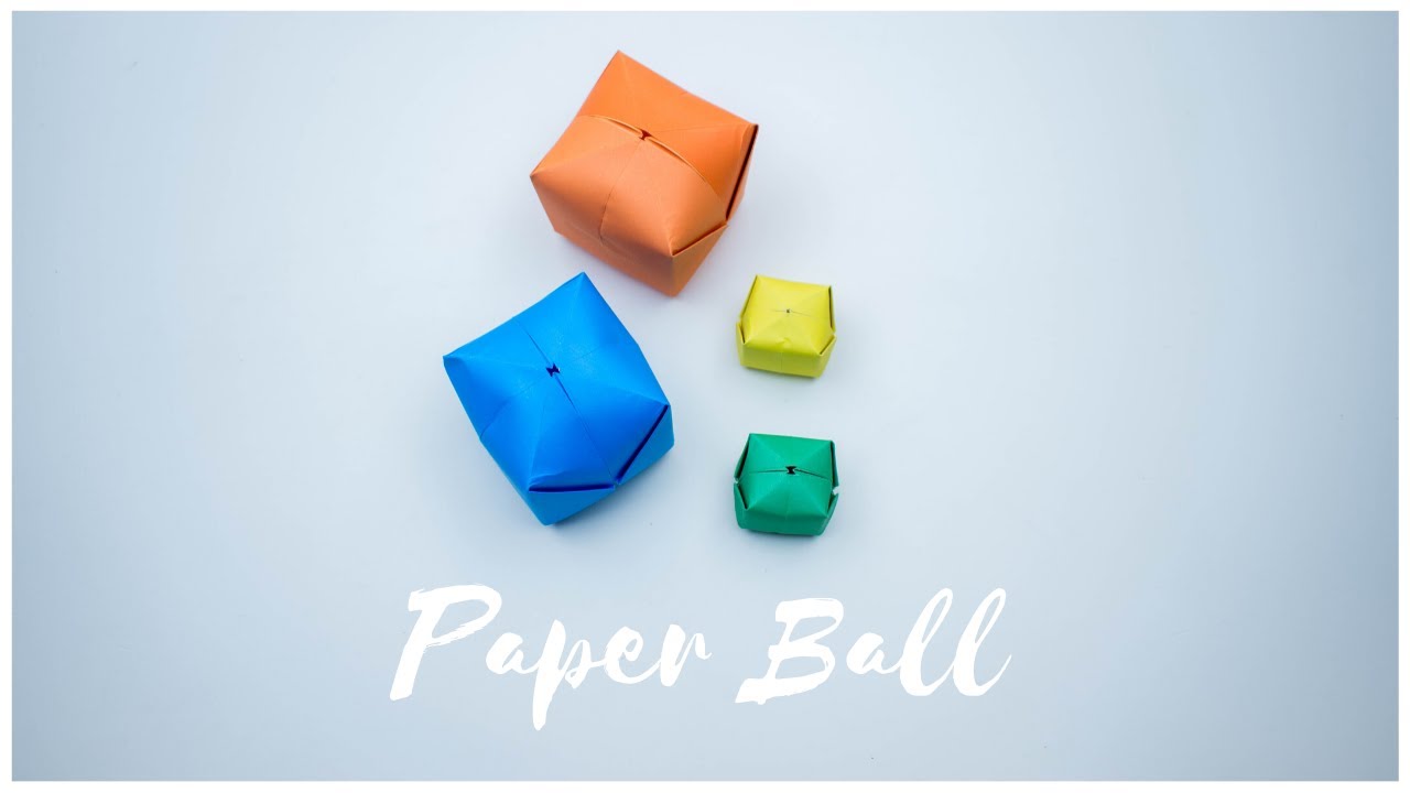 Paper Ball - Paper Balloon - How To Make A Paper Ball - DIY - YouTube