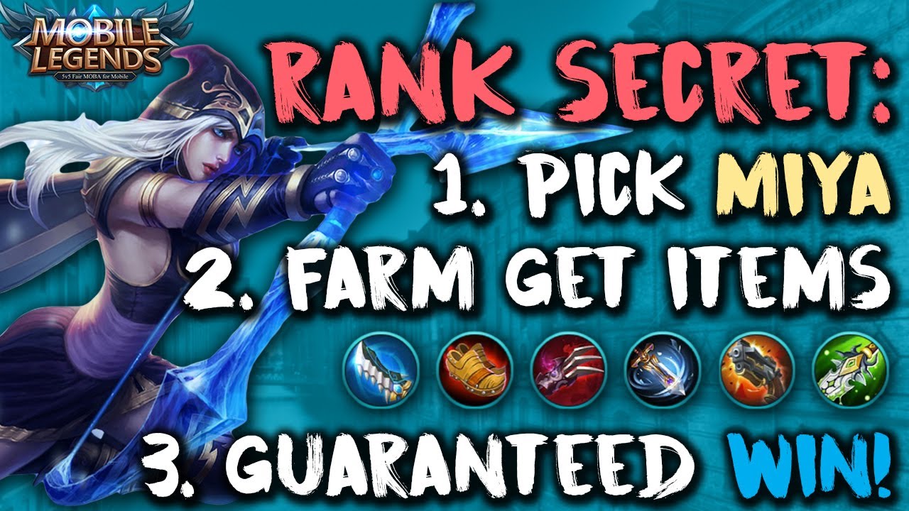 THIS MIYA ITEM BUILD IS UNSTOPPABLE!! I GET EPIC RANK WITH THIS BUILD ...