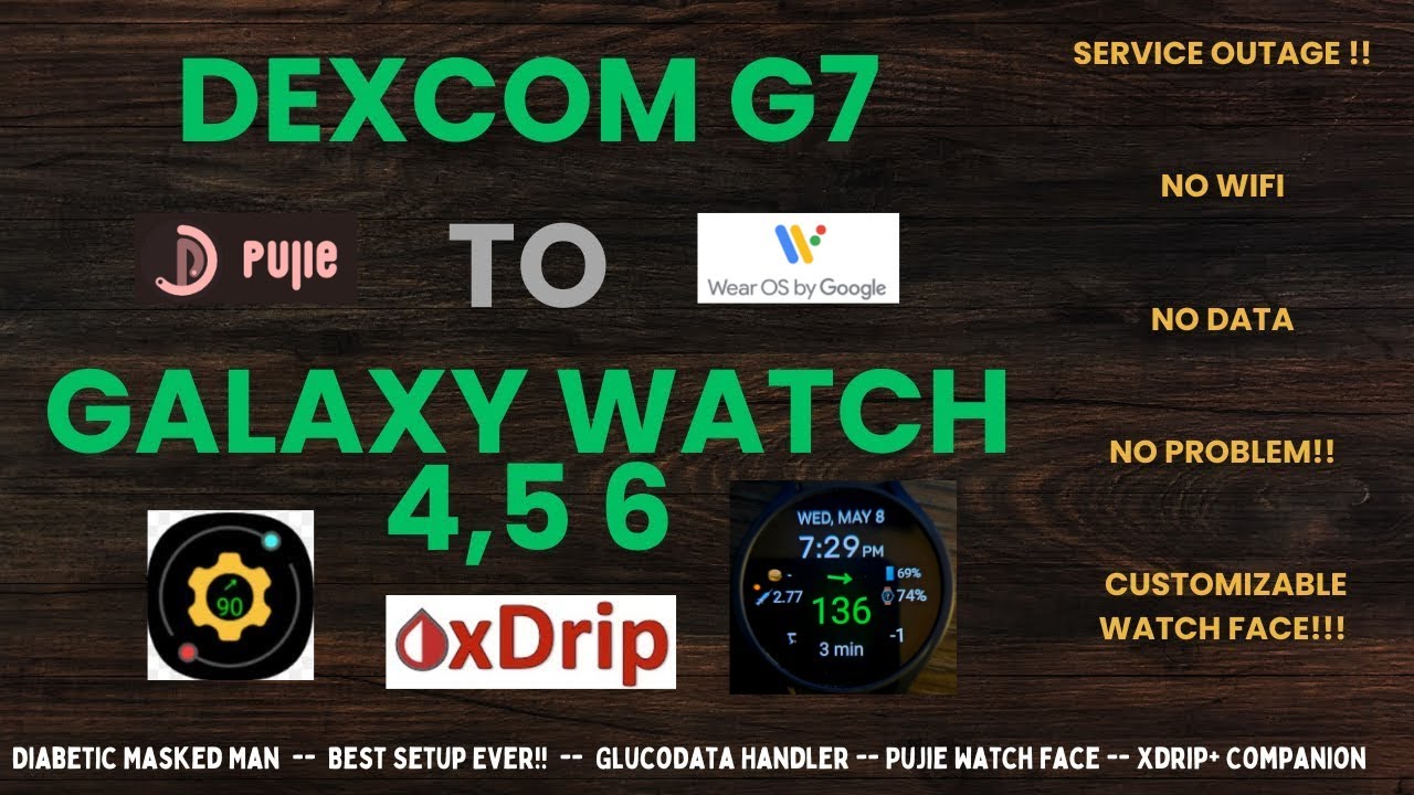 Dexcom G7 to Wear OS 4 Watch Offline Xdrip+ Companion GlucoDataHandler ...
