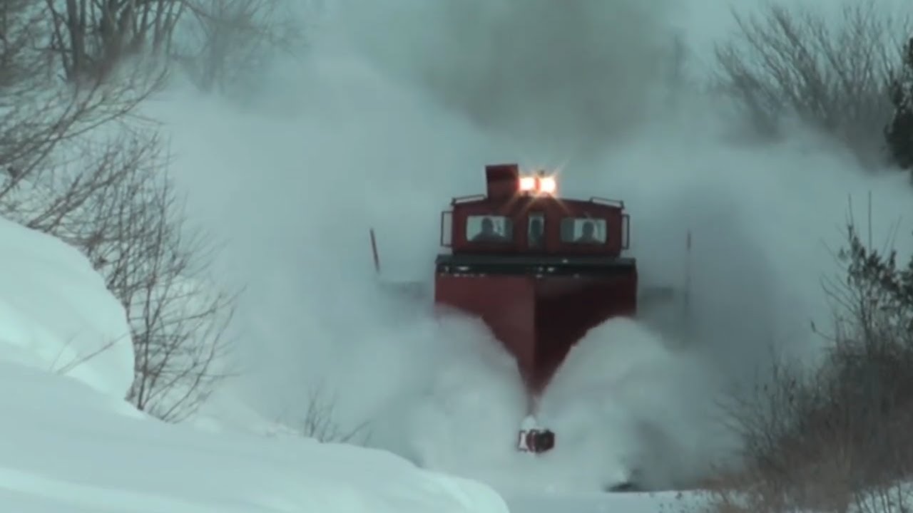 Amazing Modern Steam Powered Snow Plow- Heavy Snow Blower In Action ...