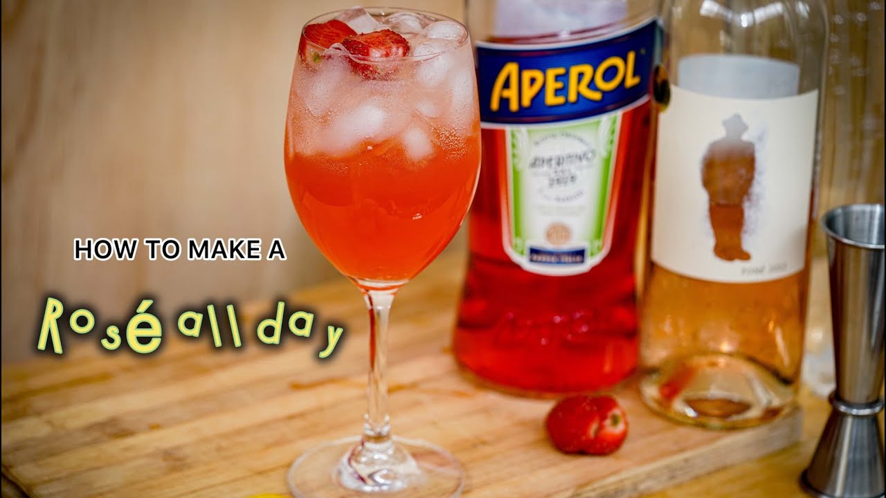 How to make Aperol Cocktail - Rosè all day - YouTube
