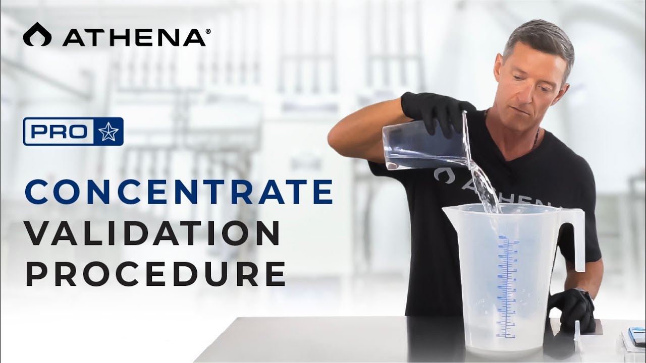 Athena® Concentrate Validation Procedure - Pro Line - YouTube