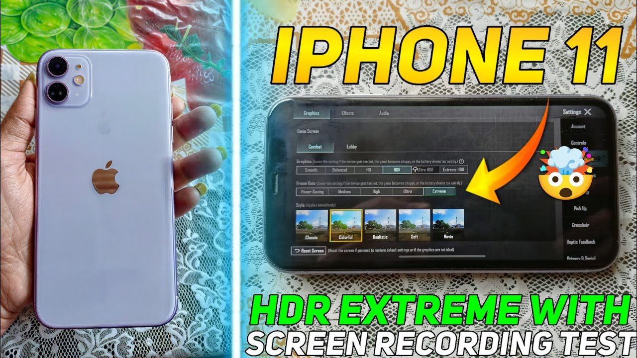 IPHONE 11 HDR EXTREME TEST WITH SCREEN RECORDING AFTER BGMI 3.6 UPDATE ...