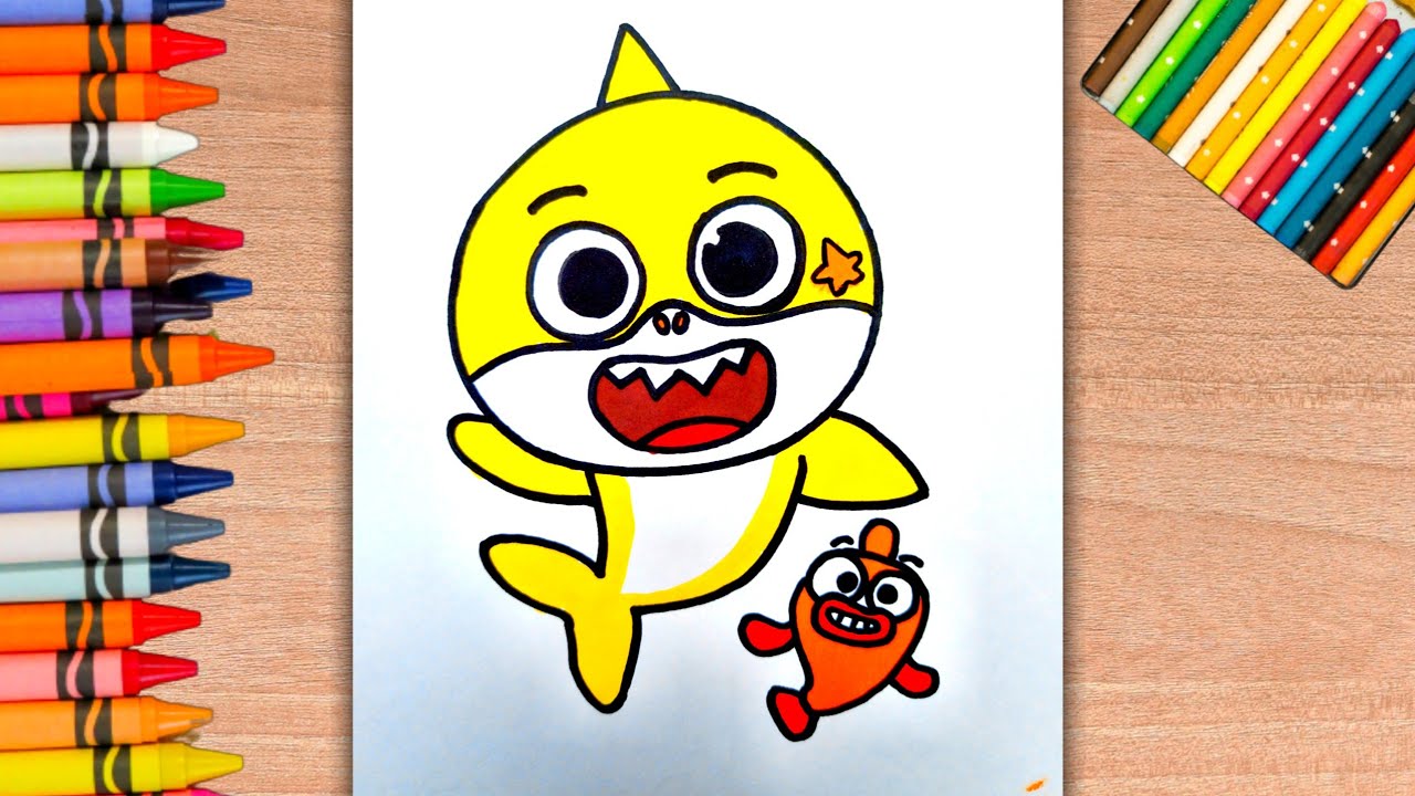 Drawing Baby Shark Made Easy: Step-by-Step Tutorial - YouTube