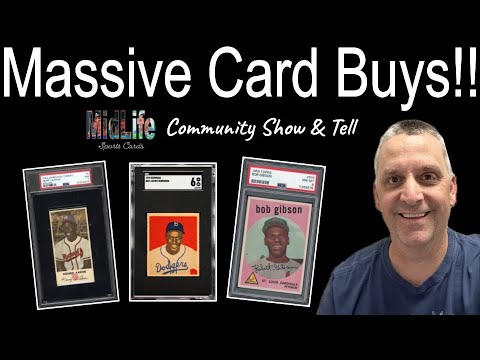 Massive Sports Card Purchases!! MidLife Community Show & Tell!! - YouTube