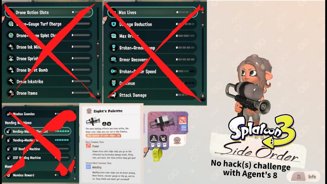 Splatoon 3 Side Order Livestream No hack(s) challenge with Agent 8's ...
