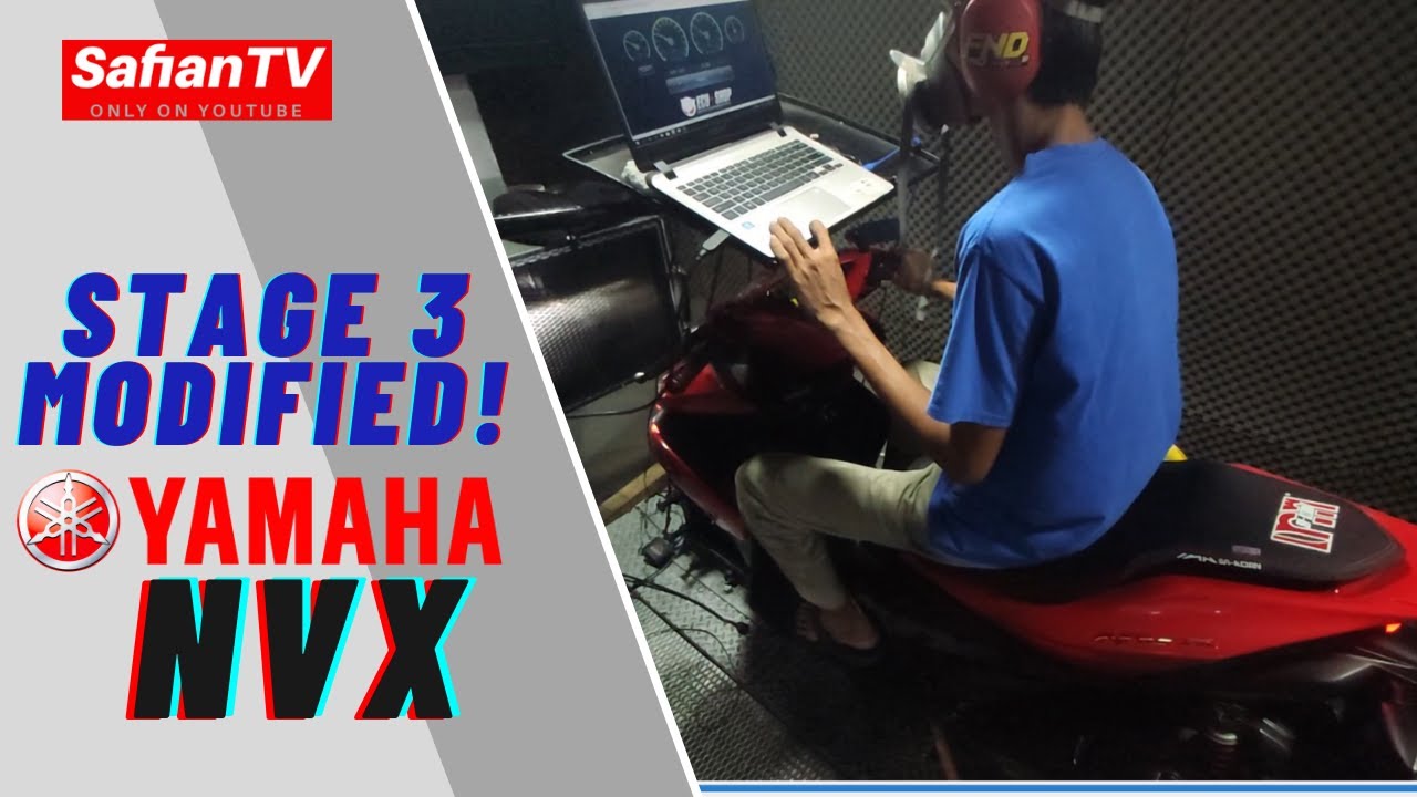 Stage 3 Yamaha NVX Modified On Dyno! NVX Geng Jahat (Must Watch) - YouTube