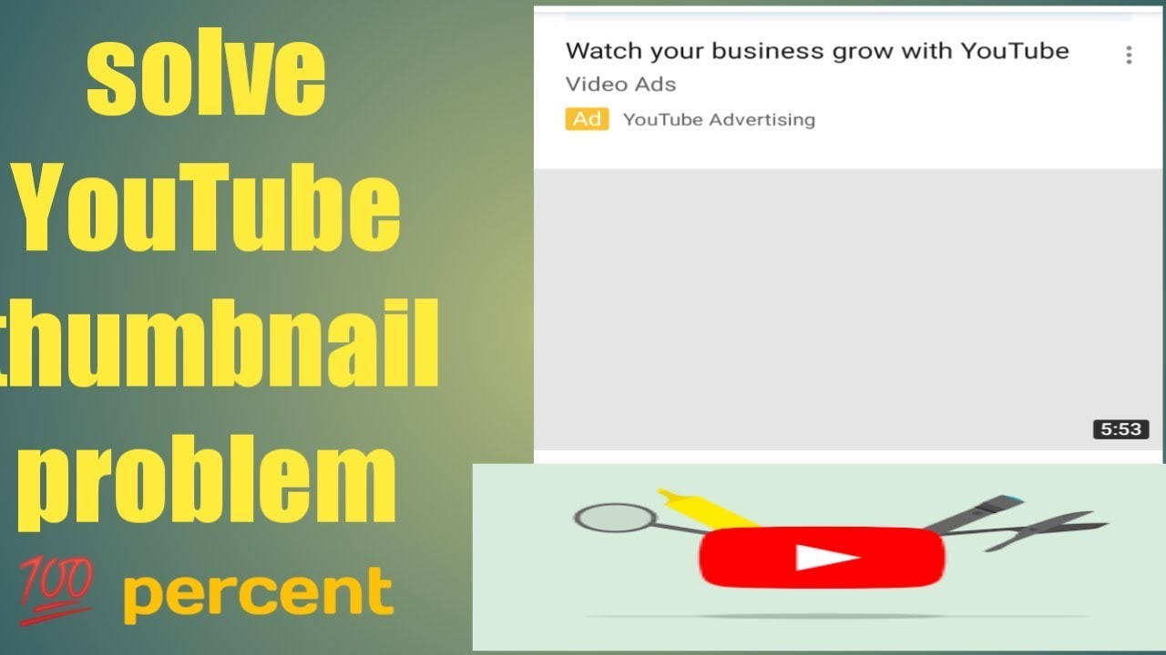 YouTube thumbnail problem - YouTube