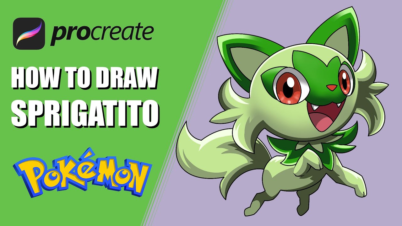 Episode 15 : How To Draw Sprigatito Easy Step By Step - YouTube